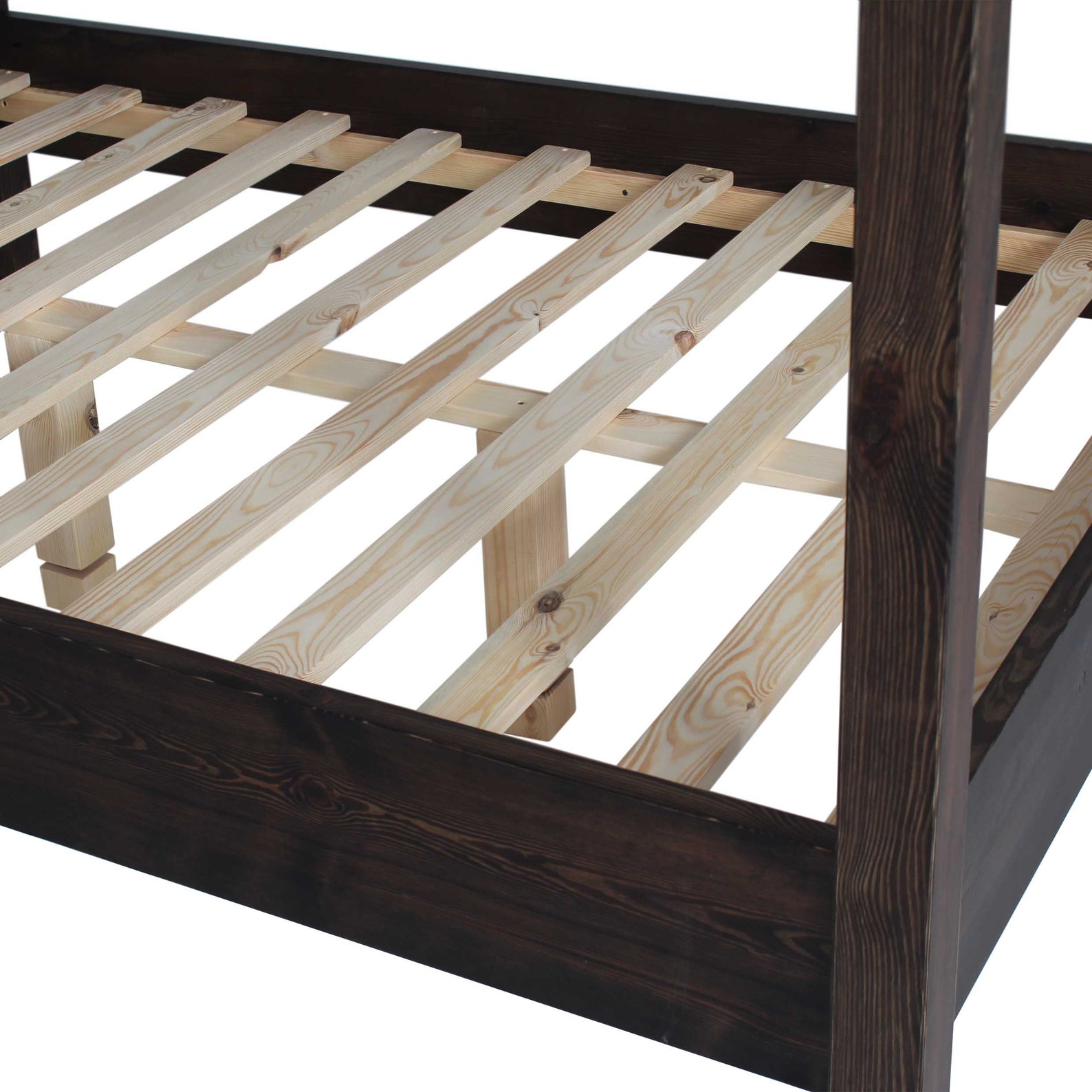 Kalamantan - Solid Wood Canopy Bed Lovina | Canopy Bed Frame | Pine Bed ...