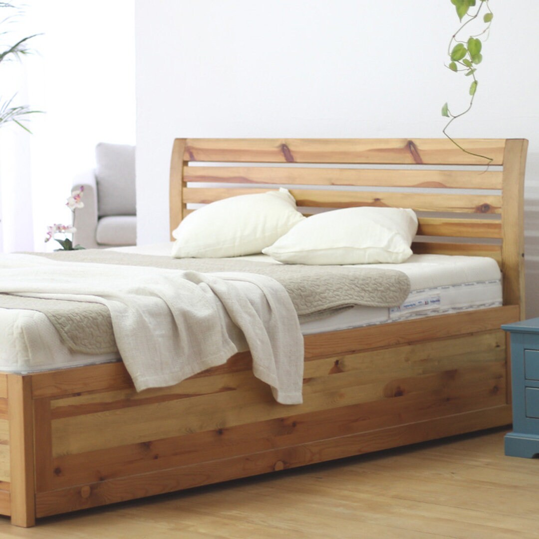 Kalamantan Tabana Wooden Bed With Storage Box Container Bed Wooden Bed ...