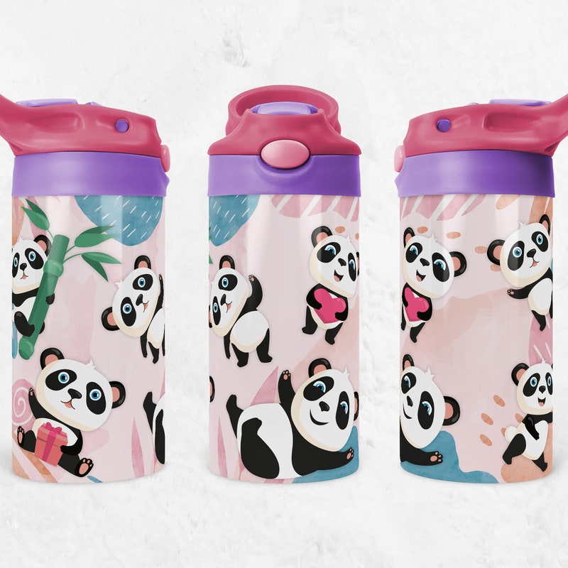 Panda Water Bottle - Etsy