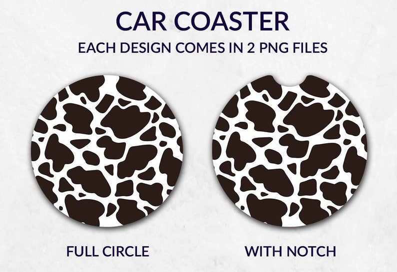 Car Coaster Png Car Coaster Cow Print Png Designs Car - Etsy
