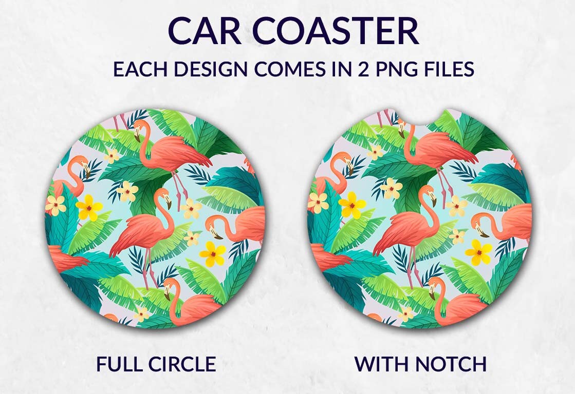Car Coaster Png, Car Coaster Flamingo Gifts Designs, Car Coasters Png ...