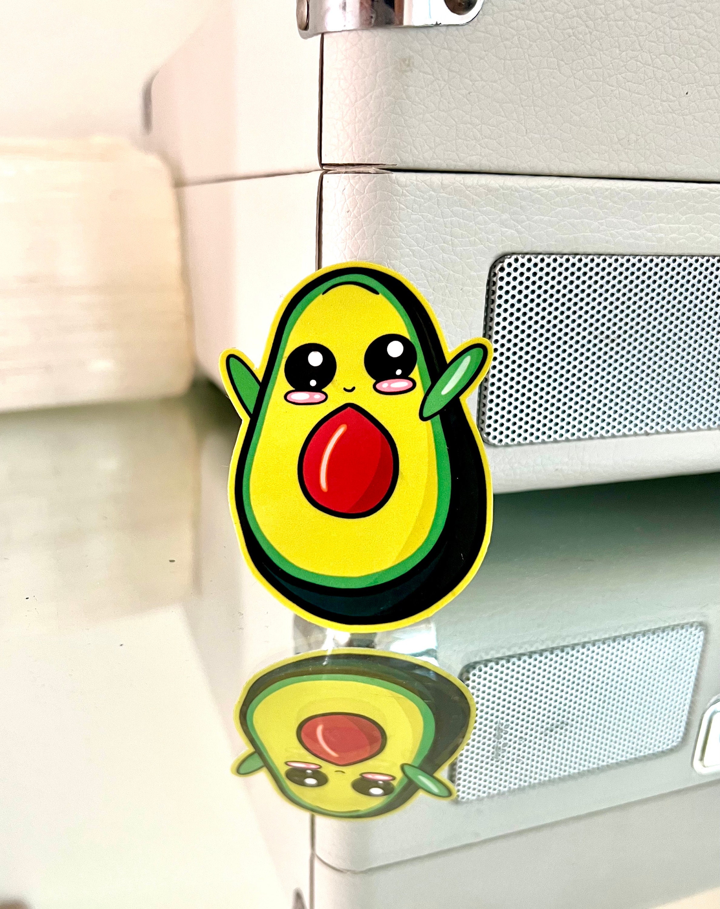 Kawaiicado Sticker, Avocado Anime Style, Waterproof Vinyl Sticker - Etsy