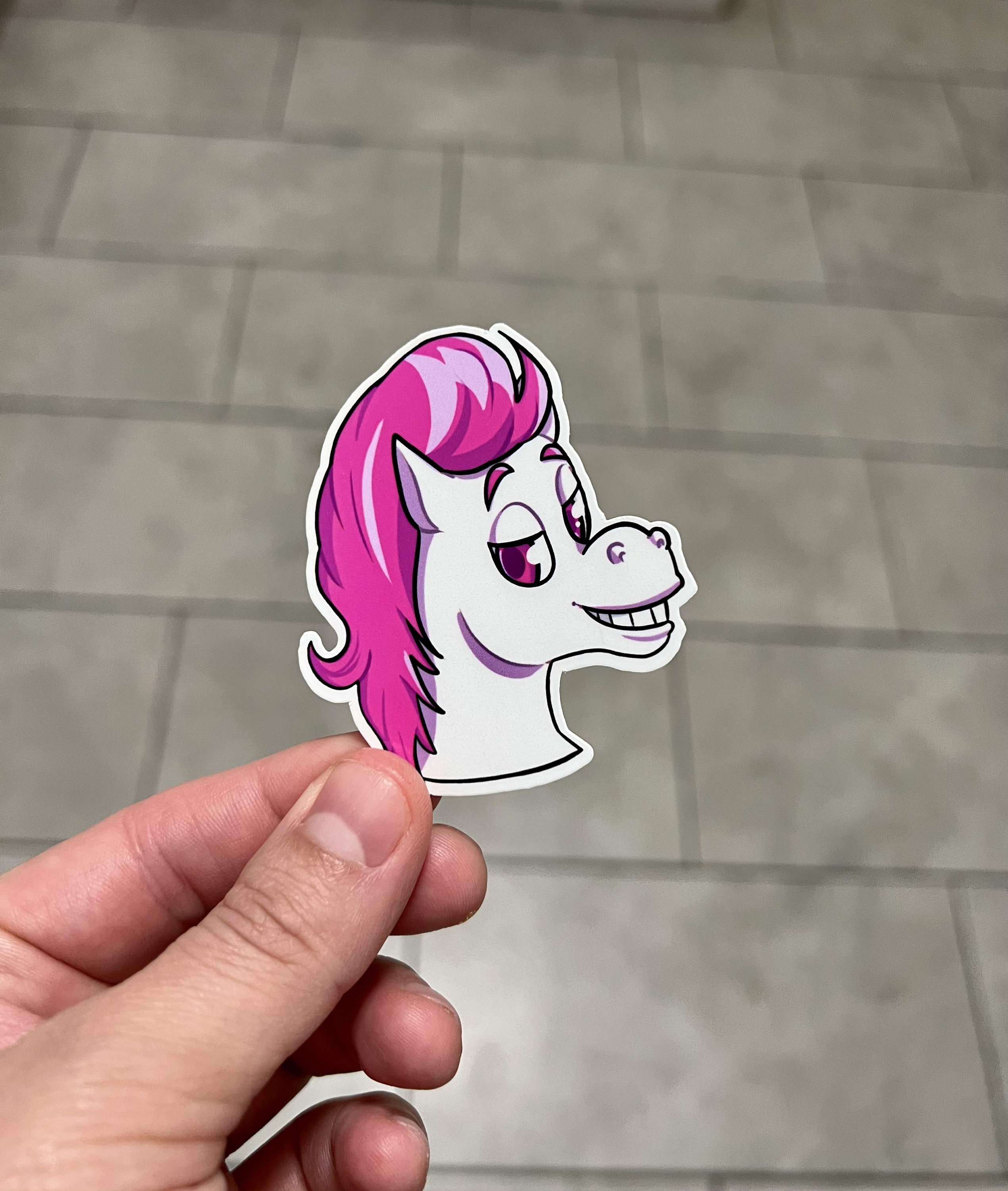 Sus Pony Sticker (waterproof Vinyl Sticker) - Etsy