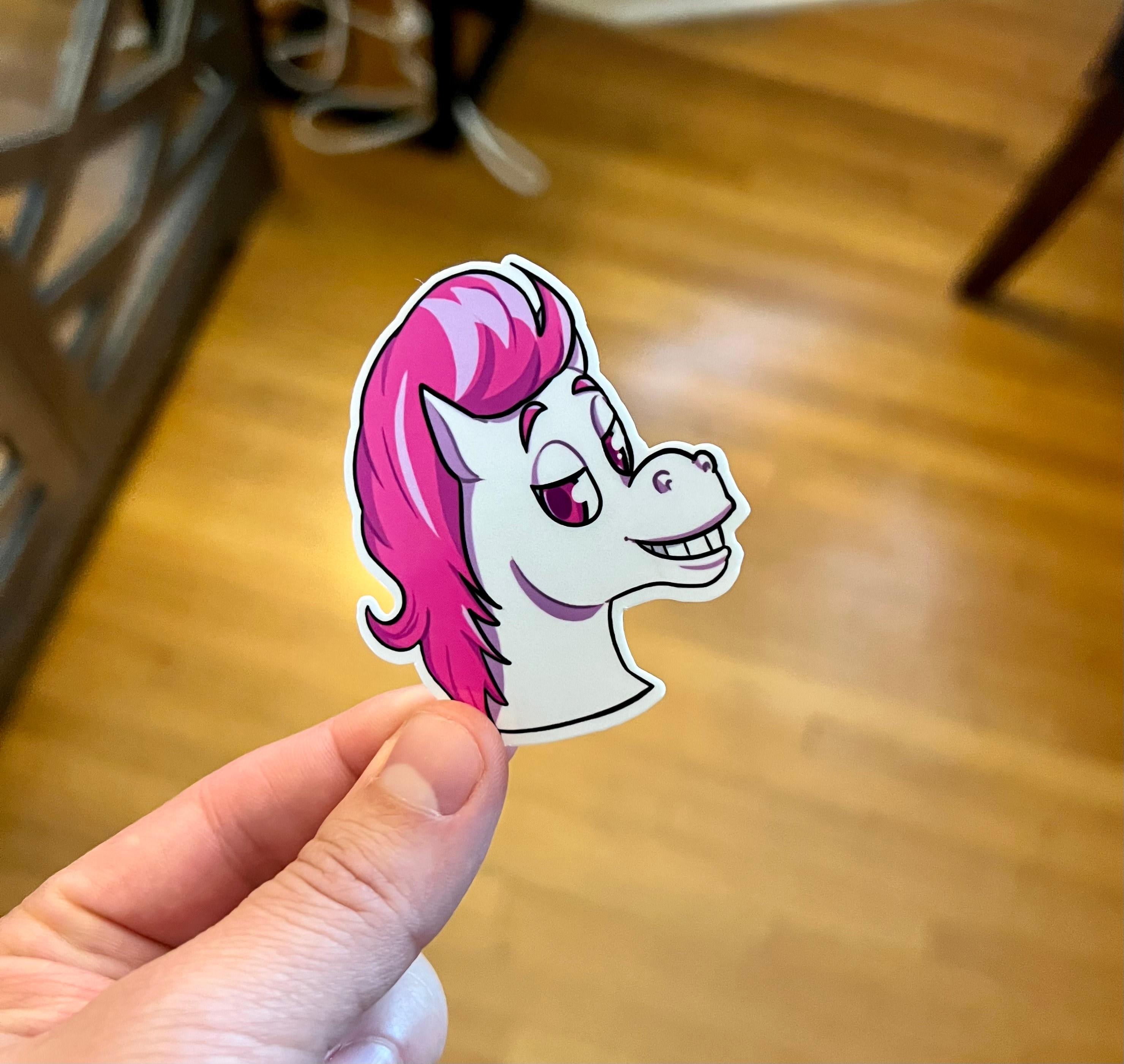Sus Pony Sticker (waterproof Vinyl Sticker) - Etsy