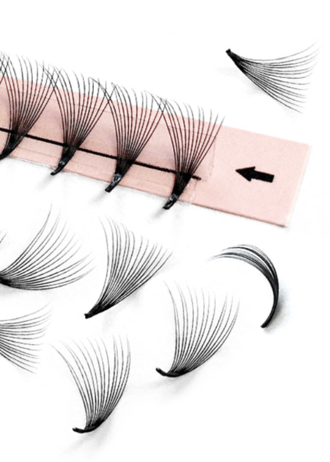 14D Premade Volume Fans Individual Lashes 8 -15mm Mink Russian Volume ...