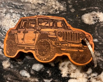 Jeep Engraved Keychain - Etsy