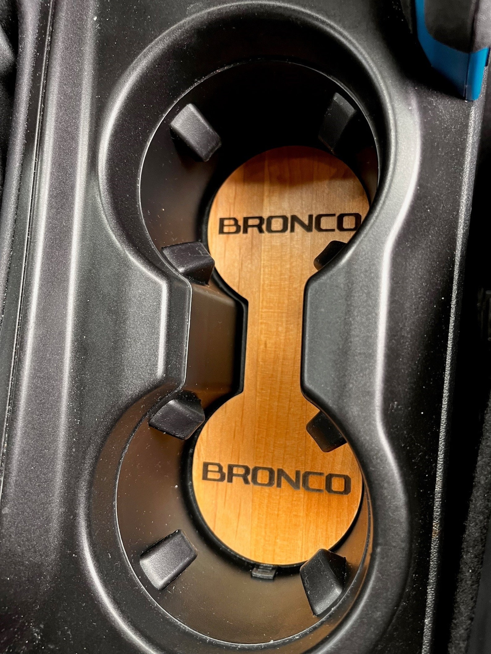 Ford Bronco One Piece Coaster Cupliner Wood 2022 2023 2024 Accessories ...