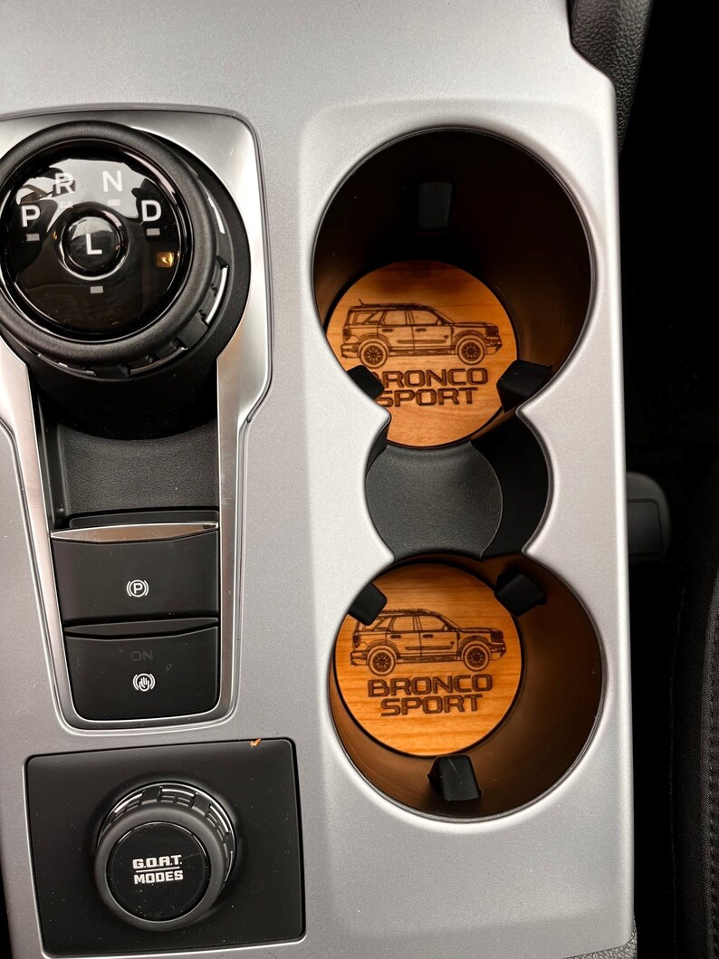 Two Ford Bronco Sport Coasters Cupholder Liners Cupliners 2022 - Etsy