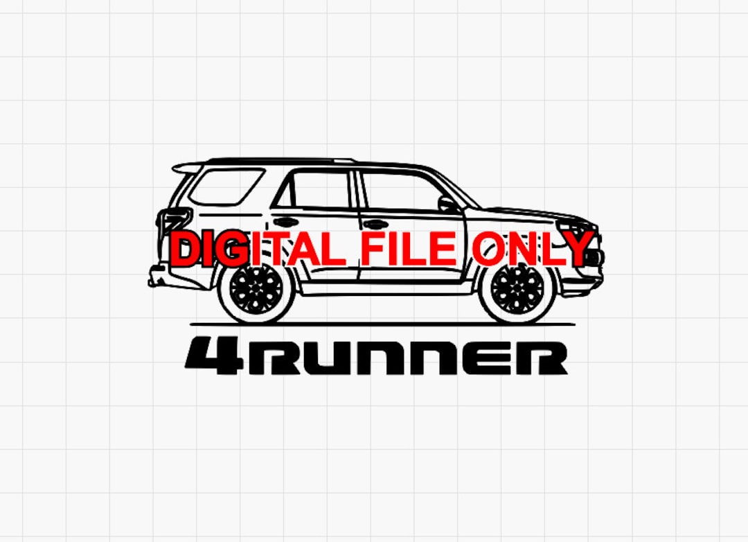 Toyota 4runner Drawing Sketch Image Digital Download .svg .pdf .jpeg ...