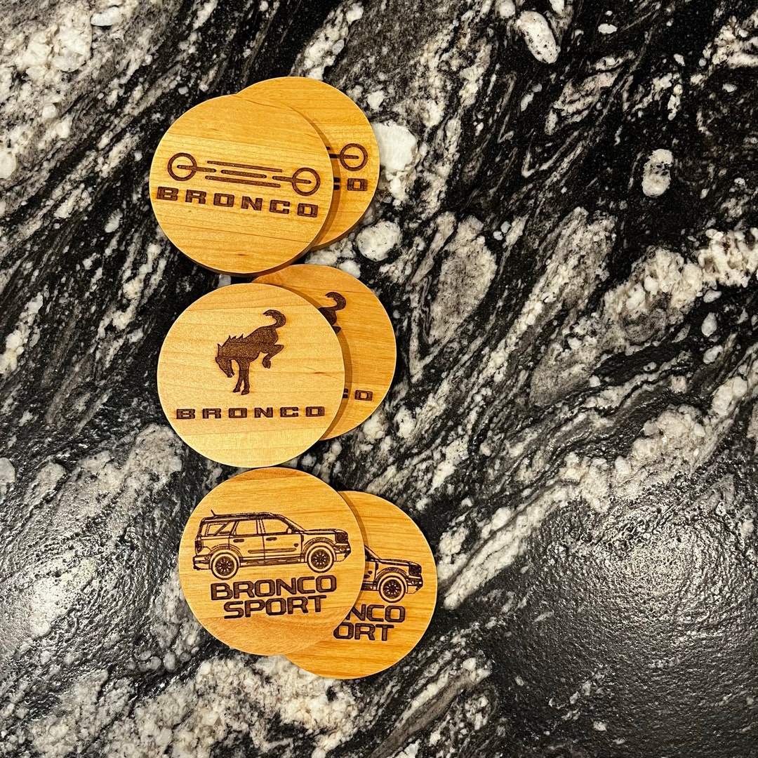 Two Ford Bronco Sport Coasters Cupholder Liners Cupliners 2022 - Etsy