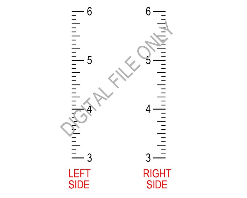 Growth Chart Digital Files .jpeg .pdf .svg .lbrn Laser Engrave - Etsy