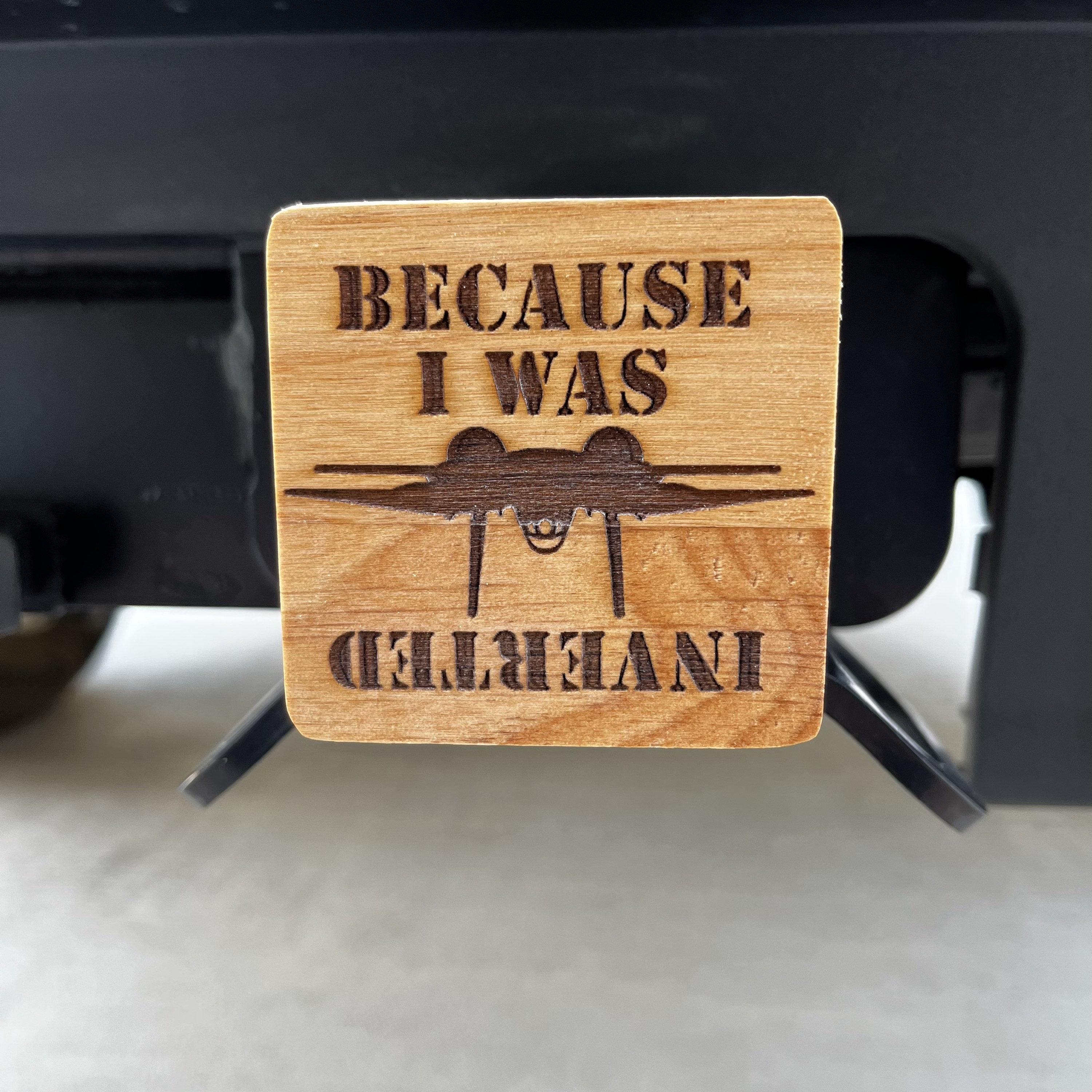 Because I Was Inverted Tow Hitch Cover Cap Navy Air Force - Etsy