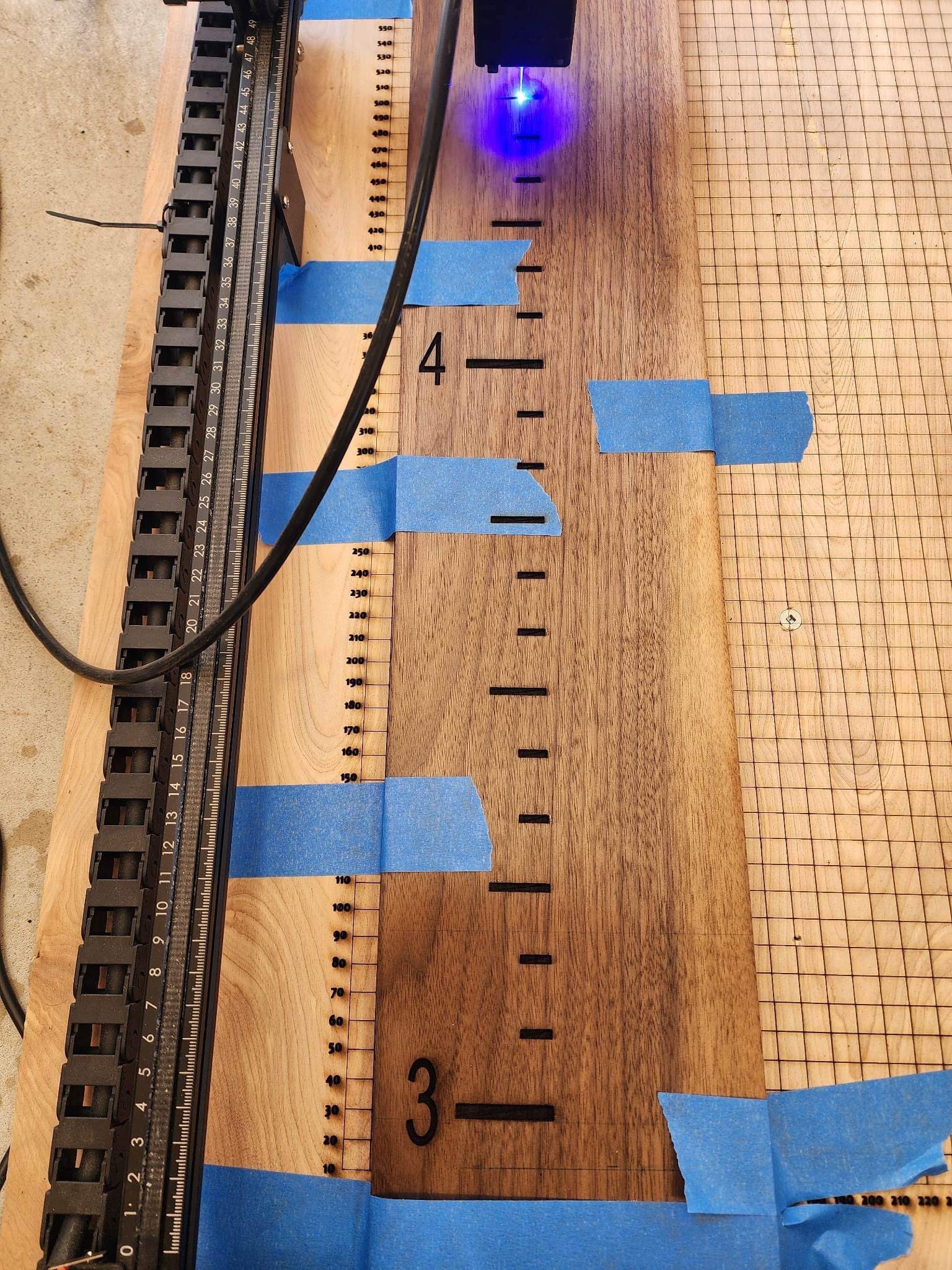 Growth Chart Digital Files .jpeg .pdf .svg .lbrn Laser Engrave CNC ...