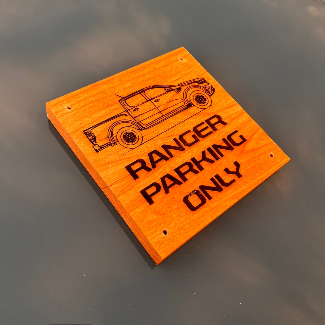 Ranger Parking Only Sign Garage Shop Wall Decor Ford Wood - Etsy