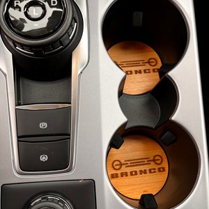 Two Ford Bronco Sport Coasters Cupholder Liners Cupliners 2022 ...