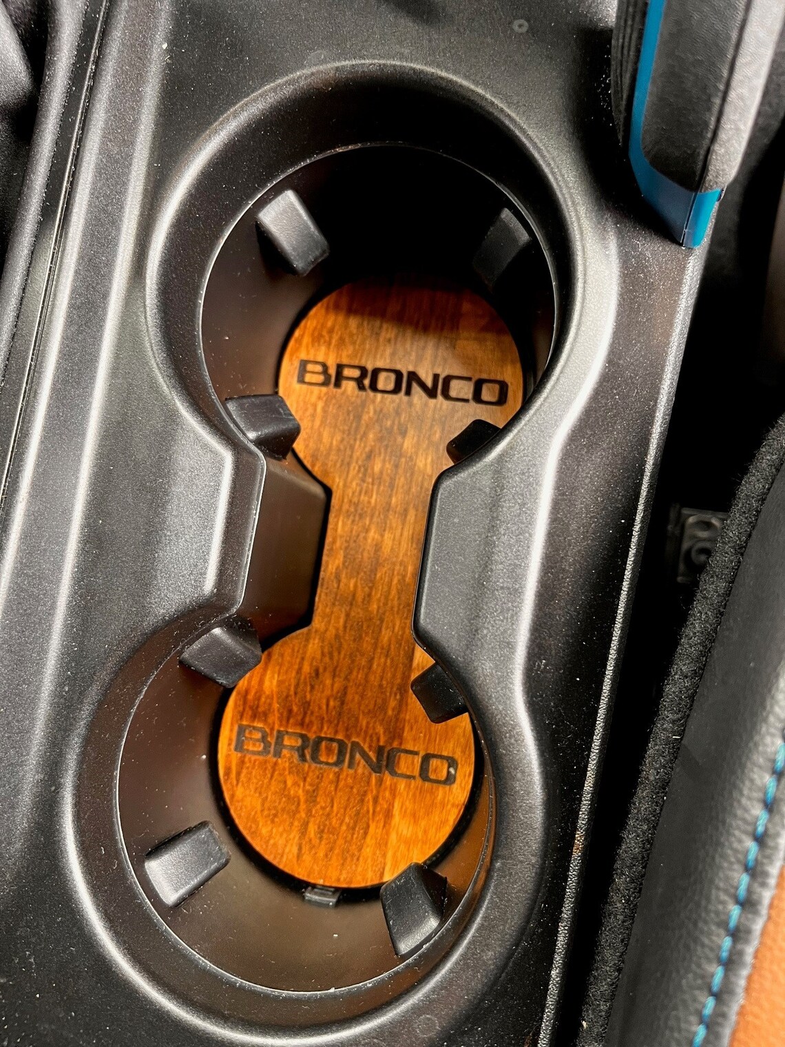 Ford Bronco One Piece Coaster Cupliner Wood 2022 2023 2024 Accessories ...