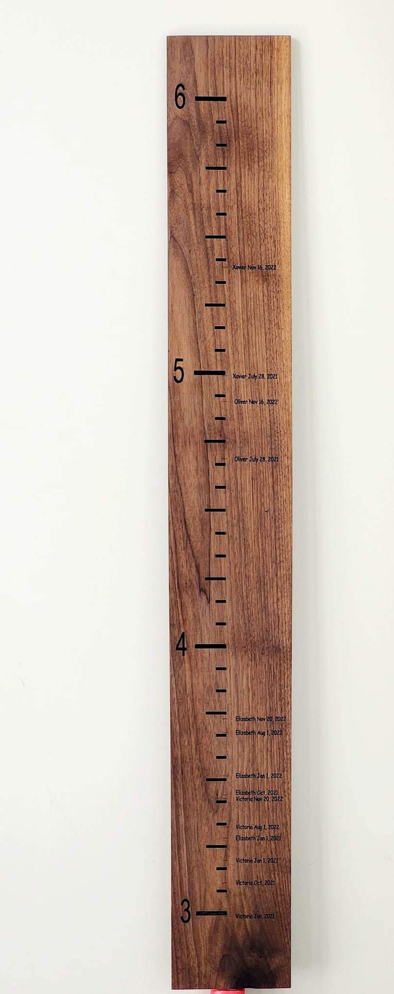 Growth Chart Digital Files .jpeg .pdf .svg .lbrn Laser Engrave CNC ...