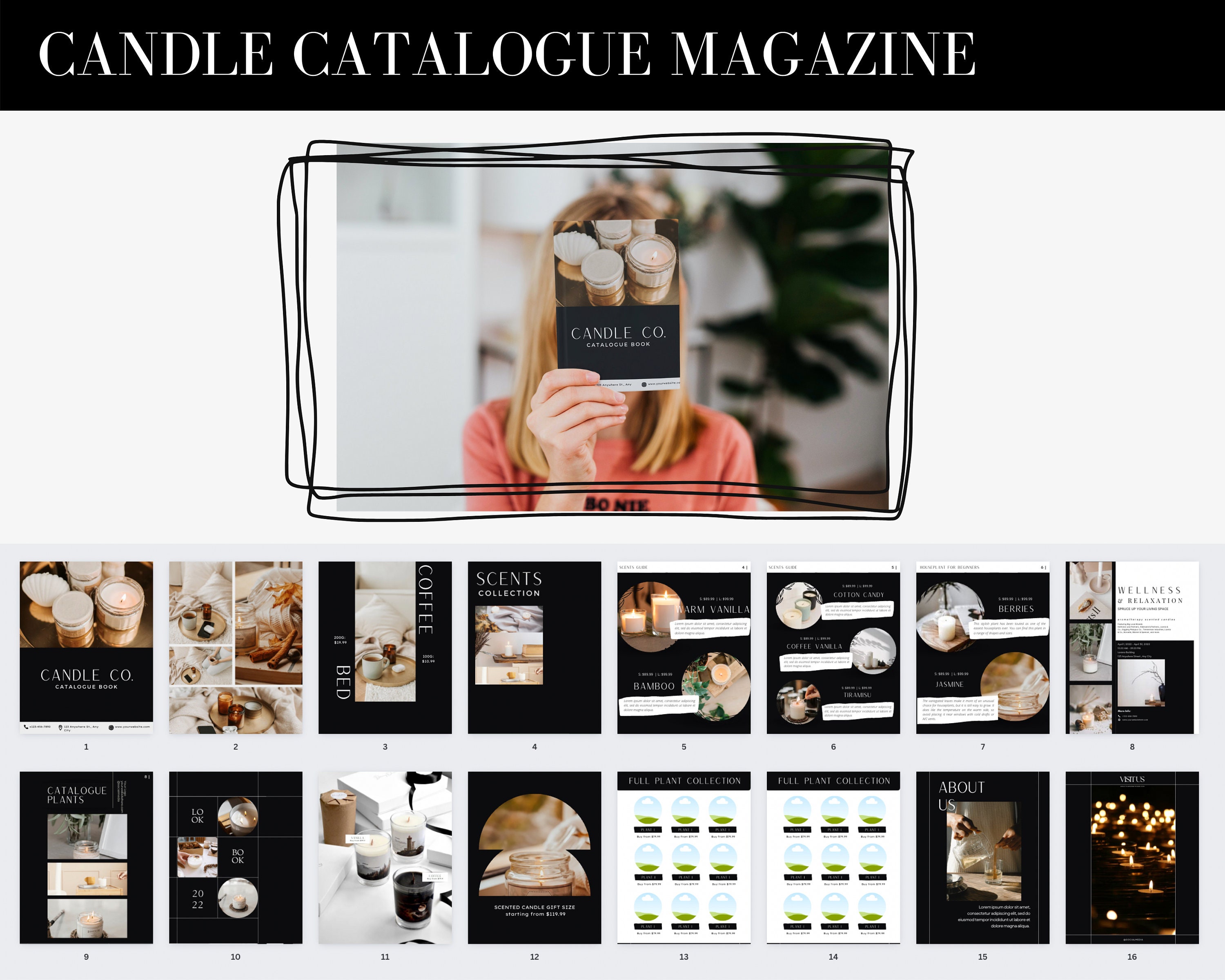 Candle Labels Business Bundles, Candle Printable Templates, Candle ...