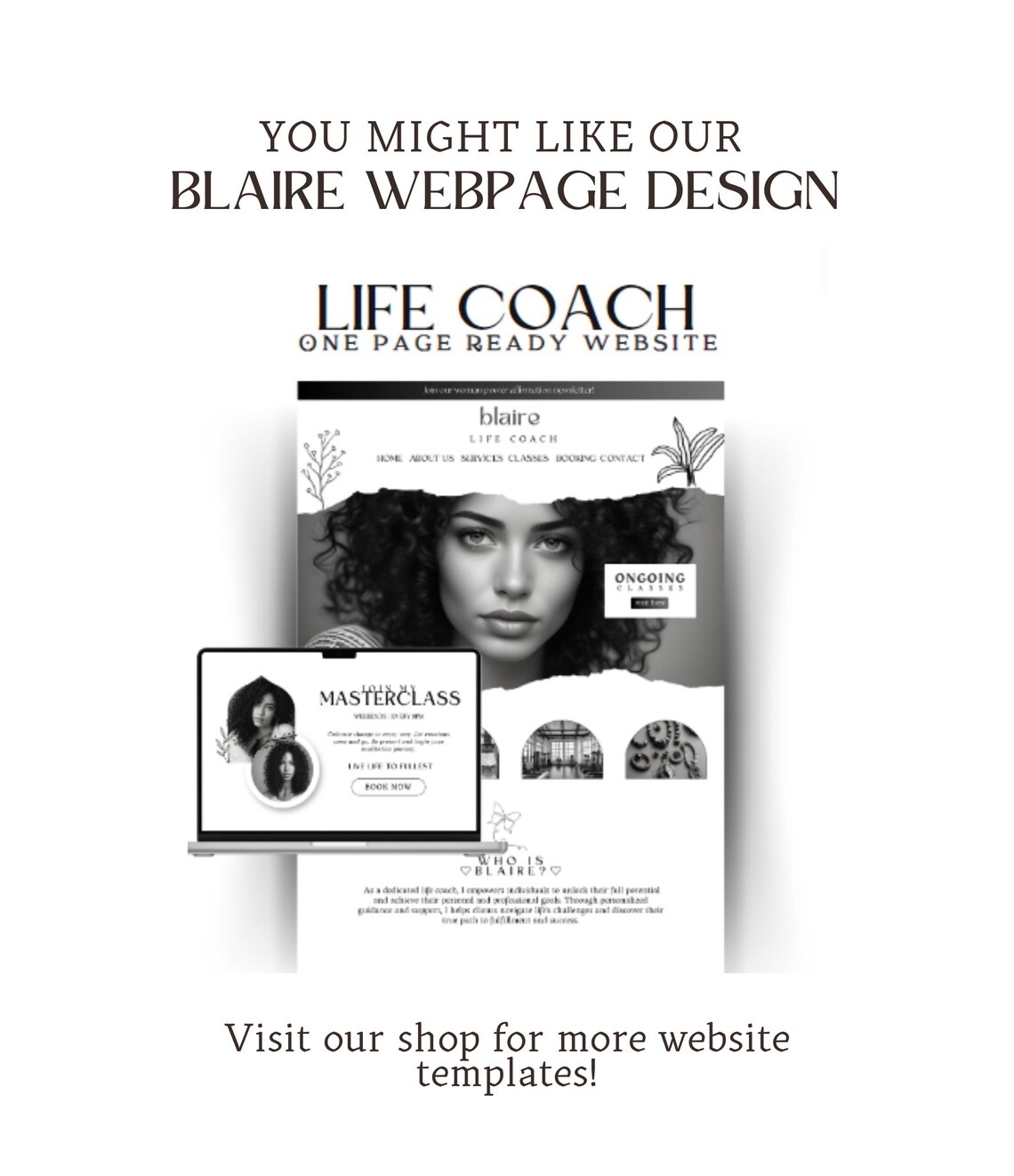 Witchy Website Coaching Canva Template, Warlock Website, Witchy ...