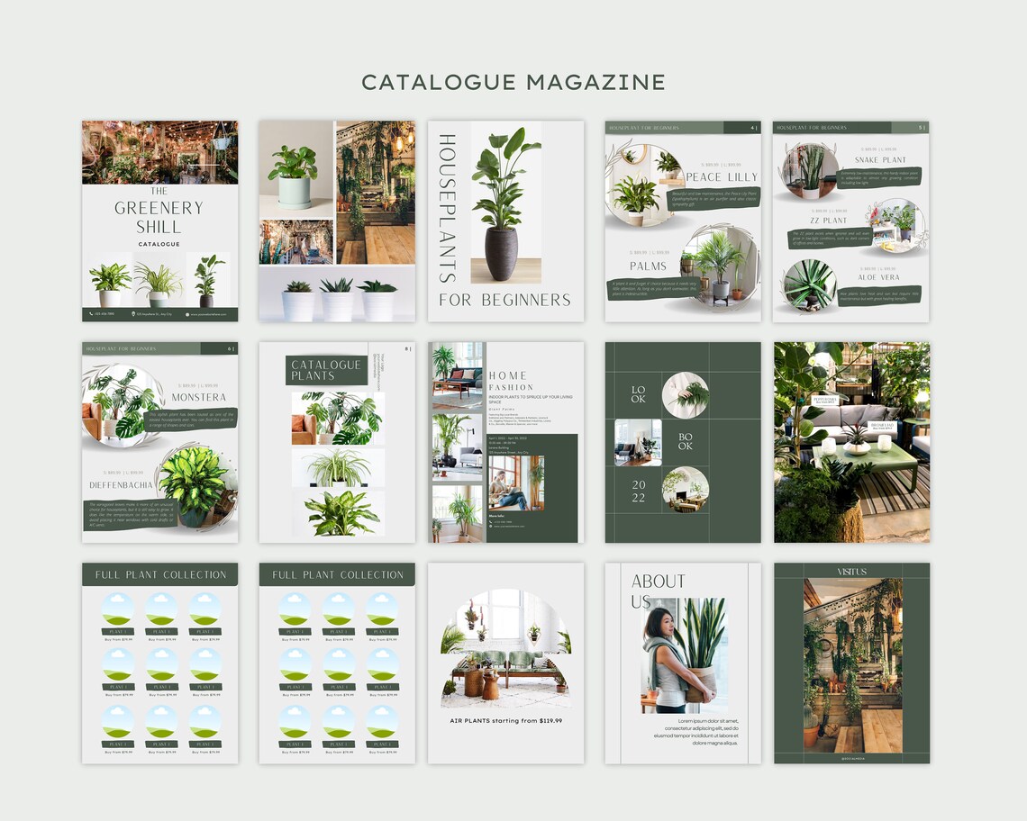 Plant Business Printable Bundle Templates Plant Printable - Etsy