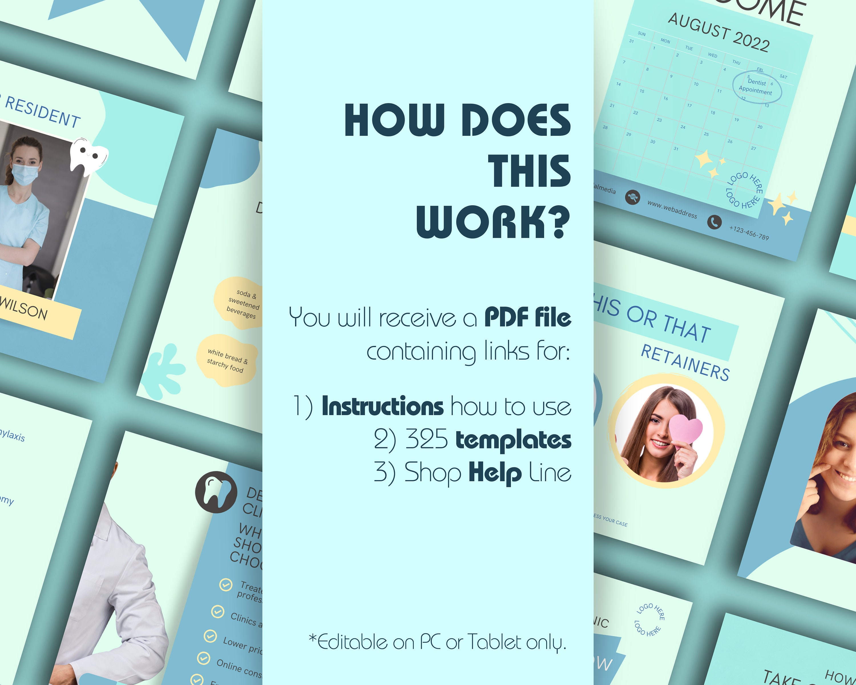 Dental Instagram Template Bundle for Dentist and Dental Clinic, With ...