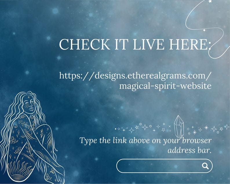 Manifest Magical Website Editable for Influencers, Coaches, Artists and ...