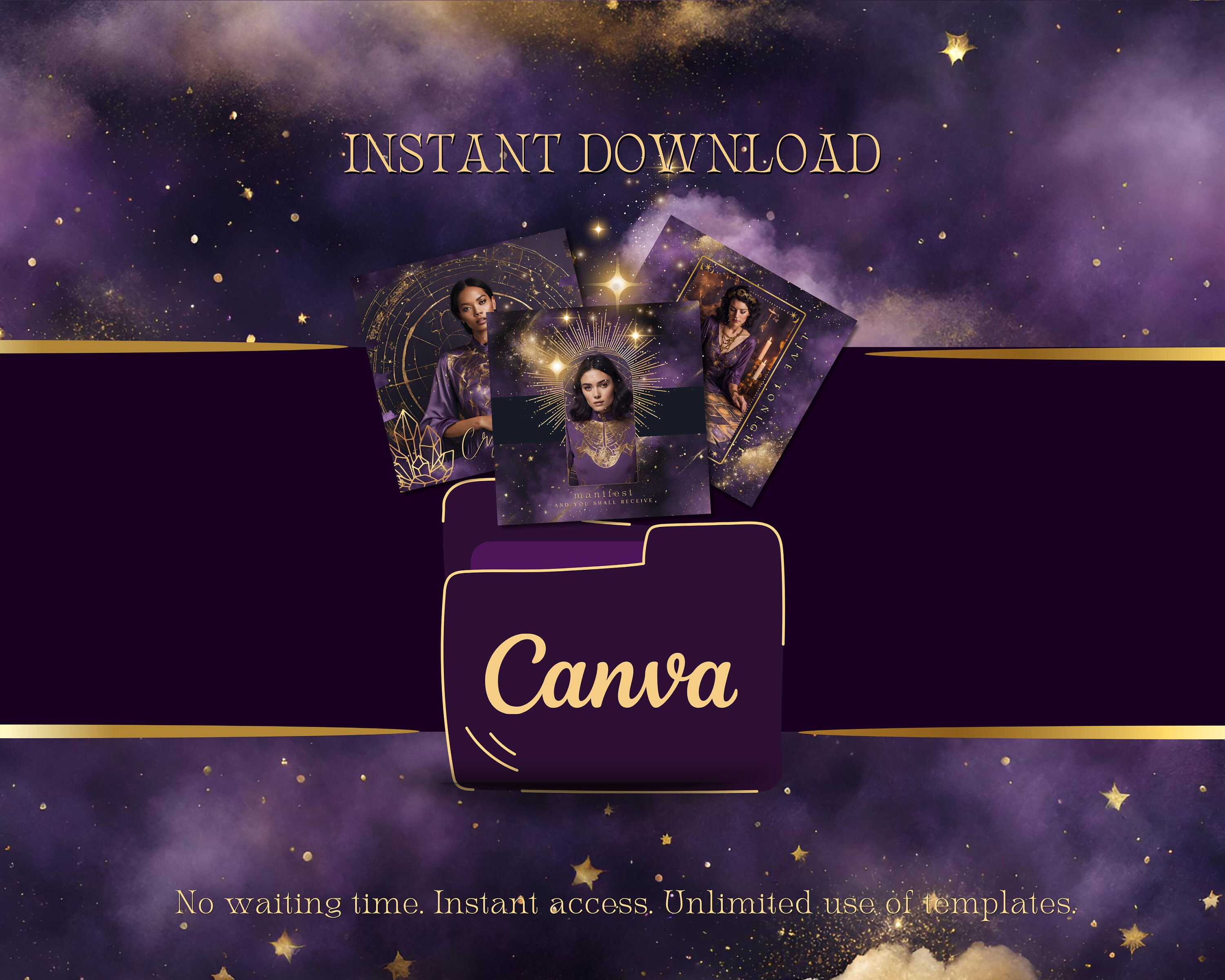 Spiritual Healing Instagram Templates, Tarot Reading Templates, Healing ...