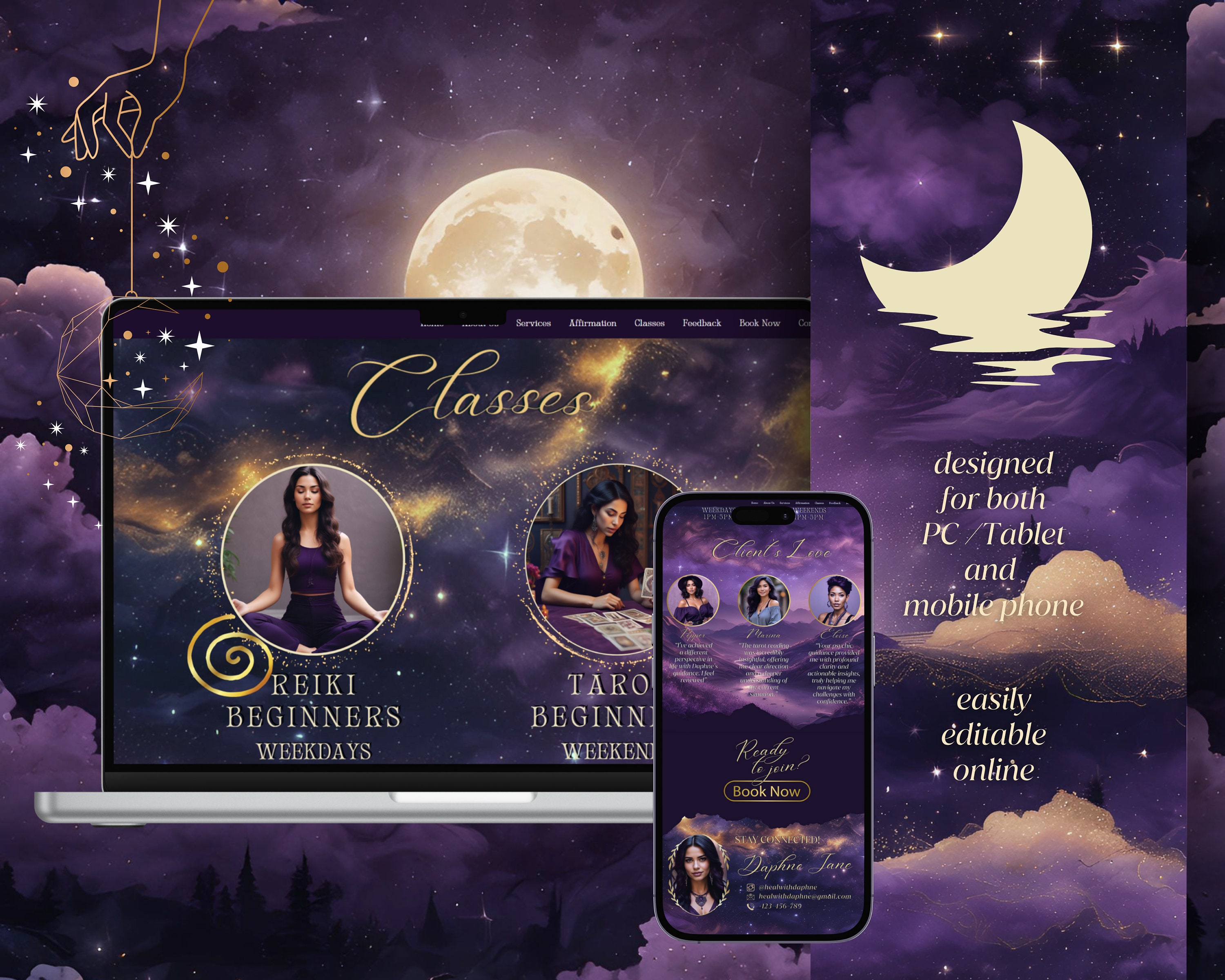 Mystic Website for Spiritual Influencer and Psychics, Spiritual Website ...