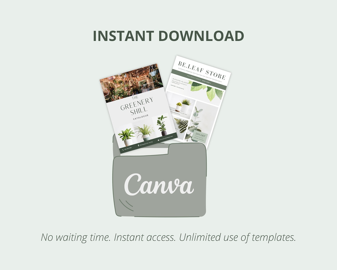 Plant Business Printable Bundle Templates Plant Printable - Etsy