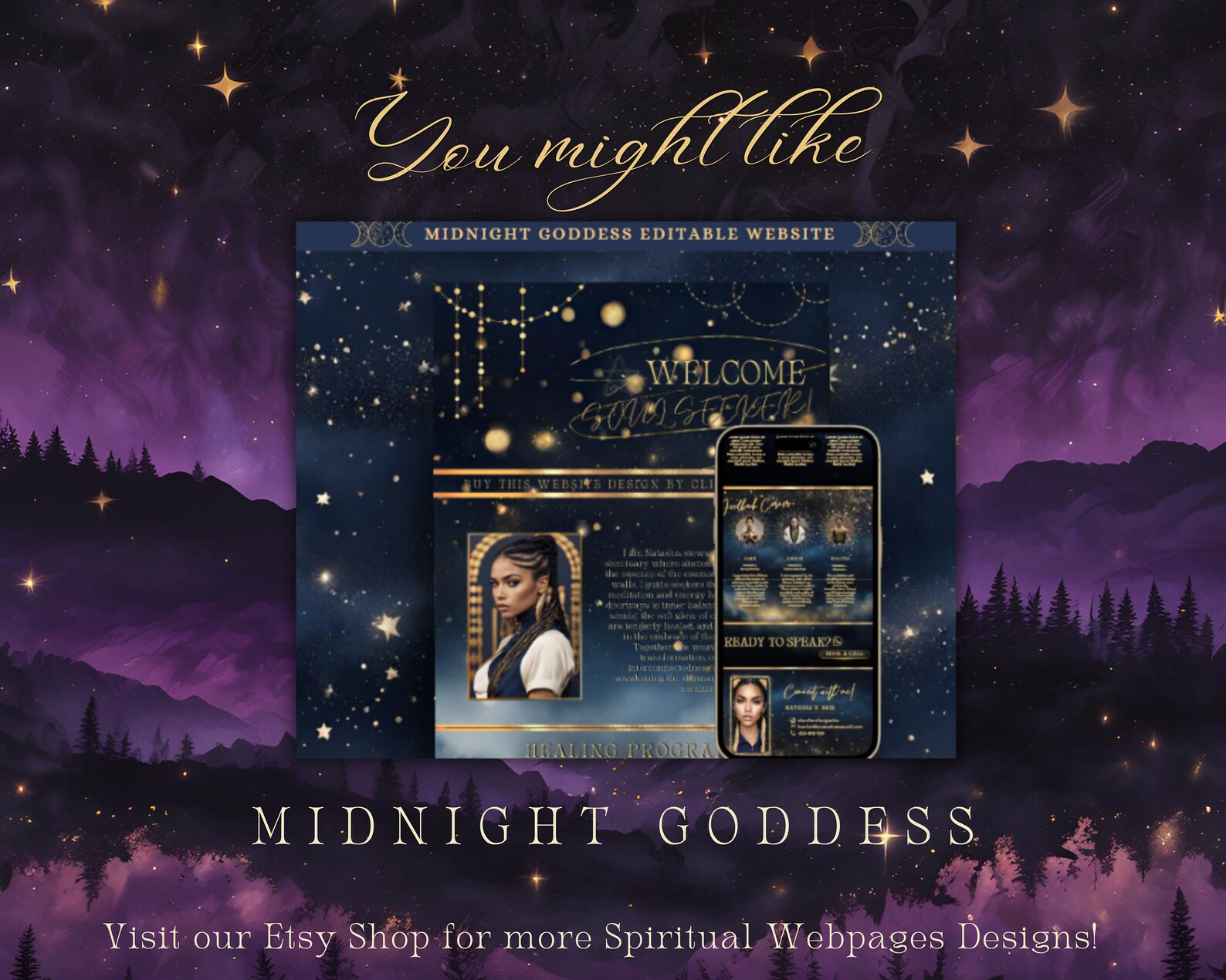 Mystic Website for Spiritual Influencer and Psychics, Spiritual Website ...