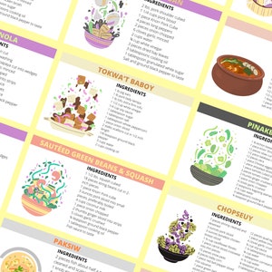Recipe Card Filipino Cuisine | Printable Recipe Cards | How to Cook ...