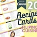 Recipe Card Filipino Cuisine | Printable Recipe Cards | How to Cook ...