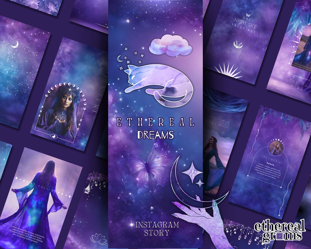Mystic Instagram Story Template, Spiritual Instagram, Magical Instagram ...