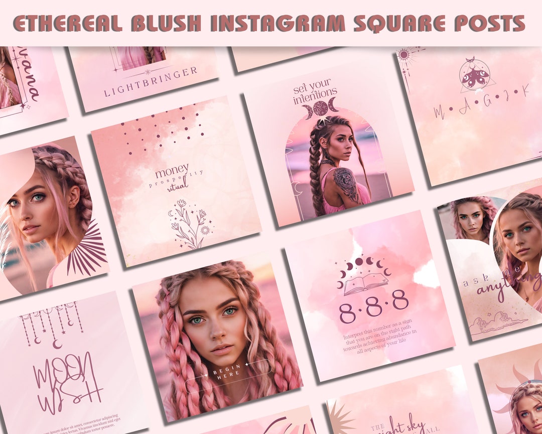 Influencer Girl Instagram Posts for Spiritual Influencer Social Media ...