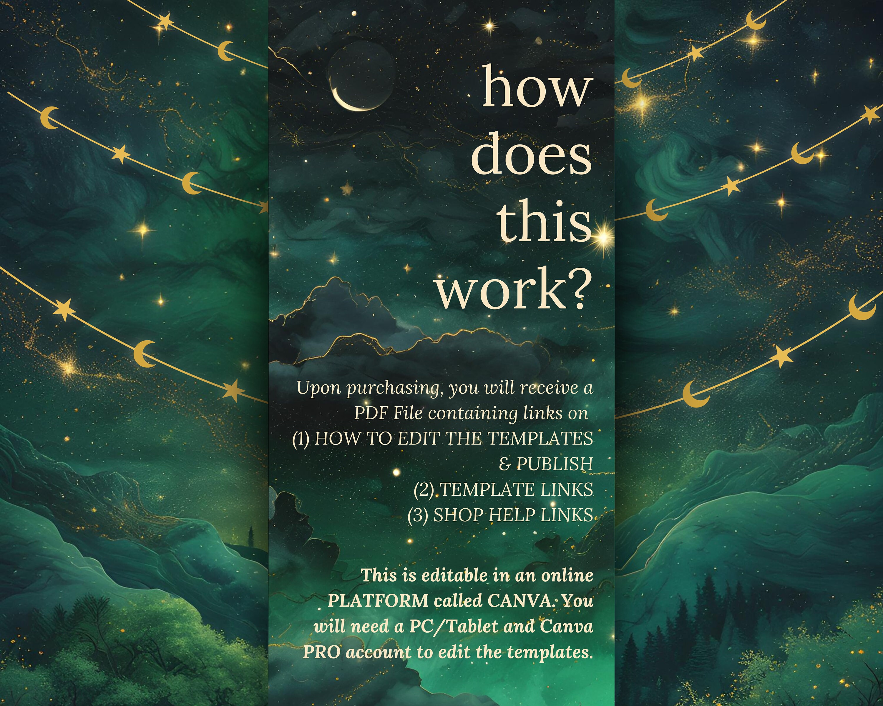 Influencer Website Divine Esmeralda Spiritual Canva Webpage, Goddess ...