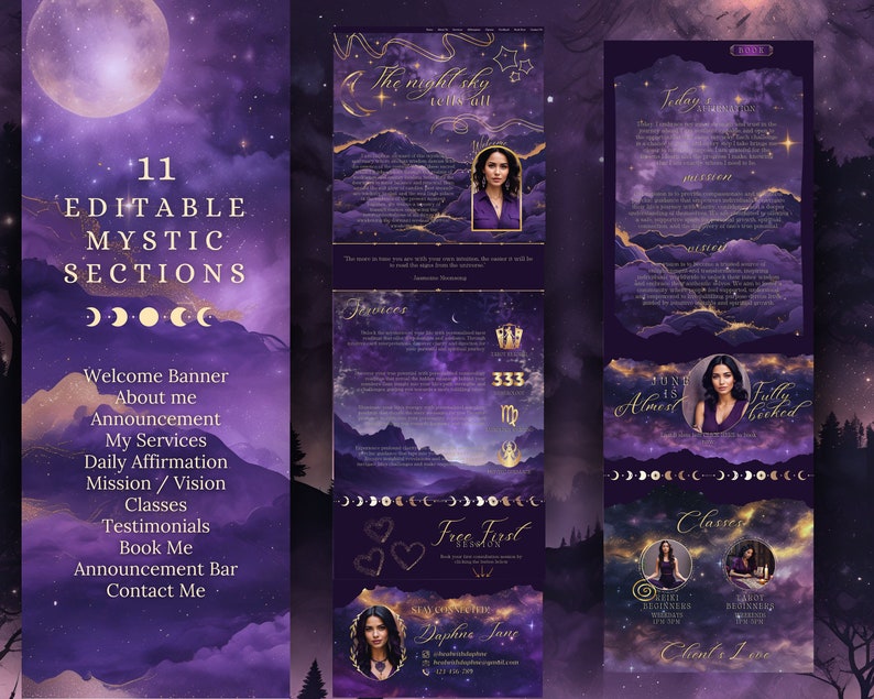 Mystic Website for Spiritual Influencer and Psychics, Spiritual Website ...
