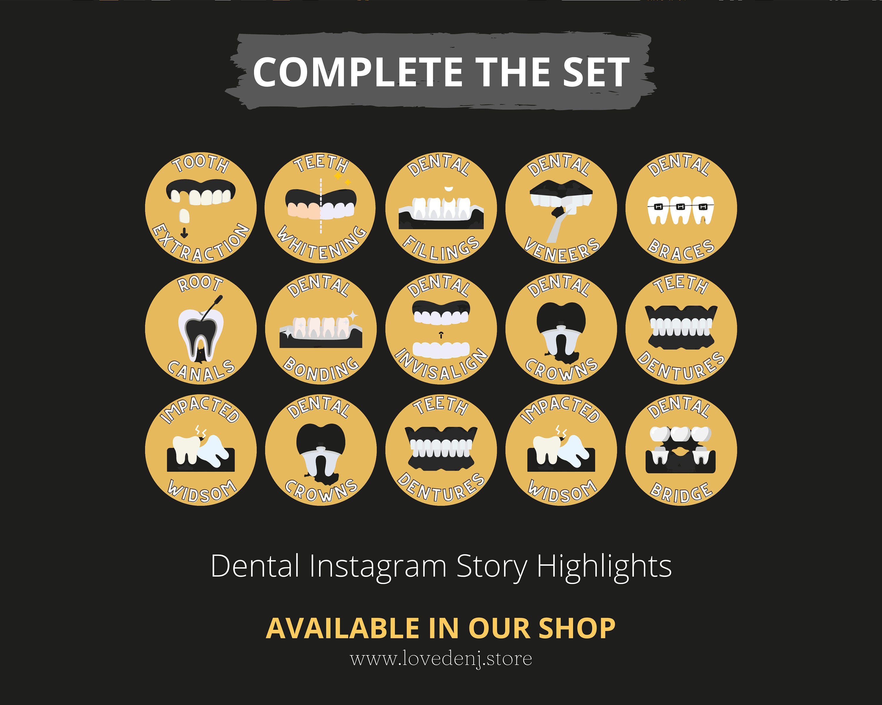 Dental Clinic Instagram Templates Infographics Dental Clinic - Etsy