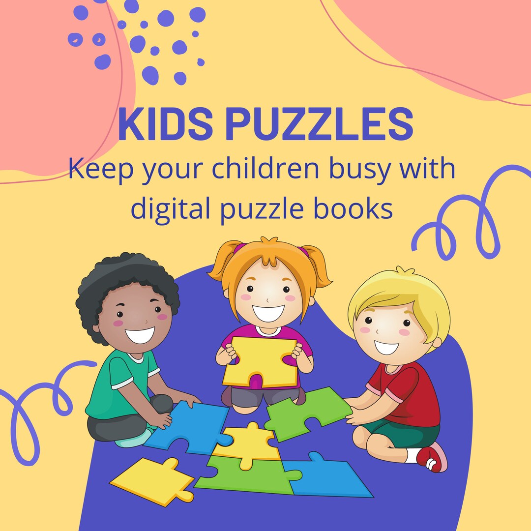 Interactive Children's Digital Puzzle and Activity Book - Fun Learning ...