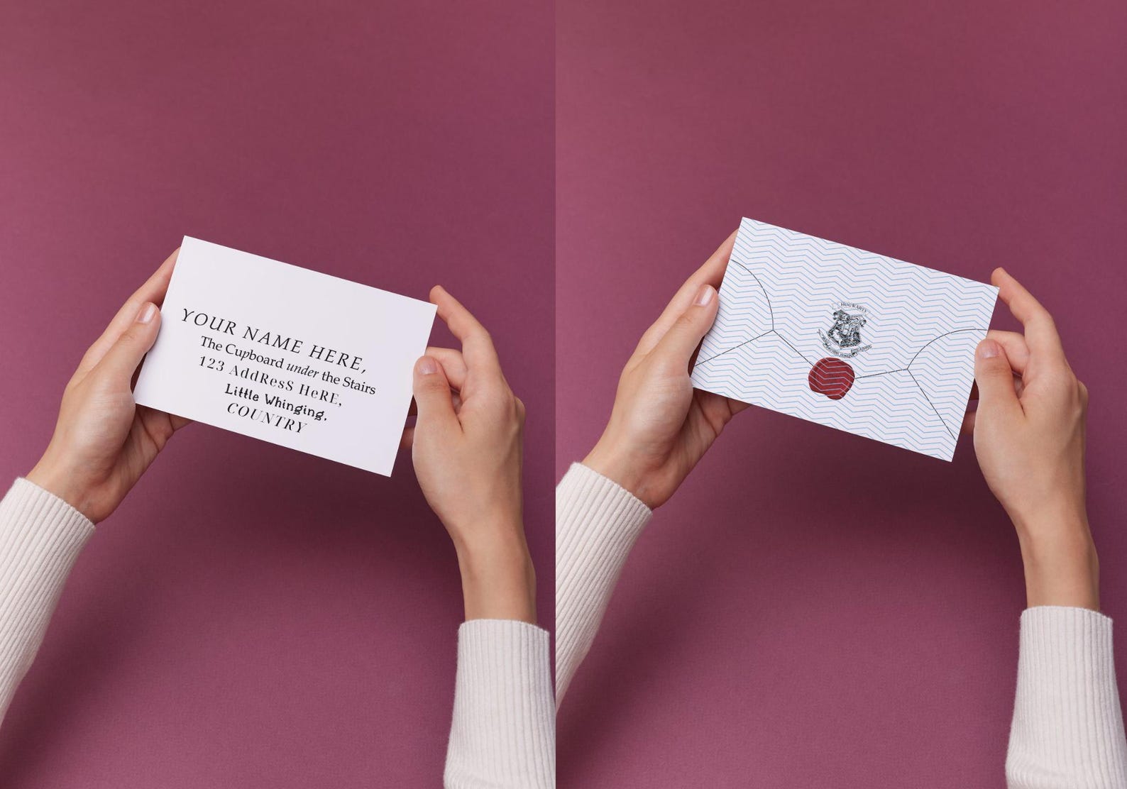 Mock Magical Wizard Party Letter Envelopes, Admittance Letter Envelopes ...