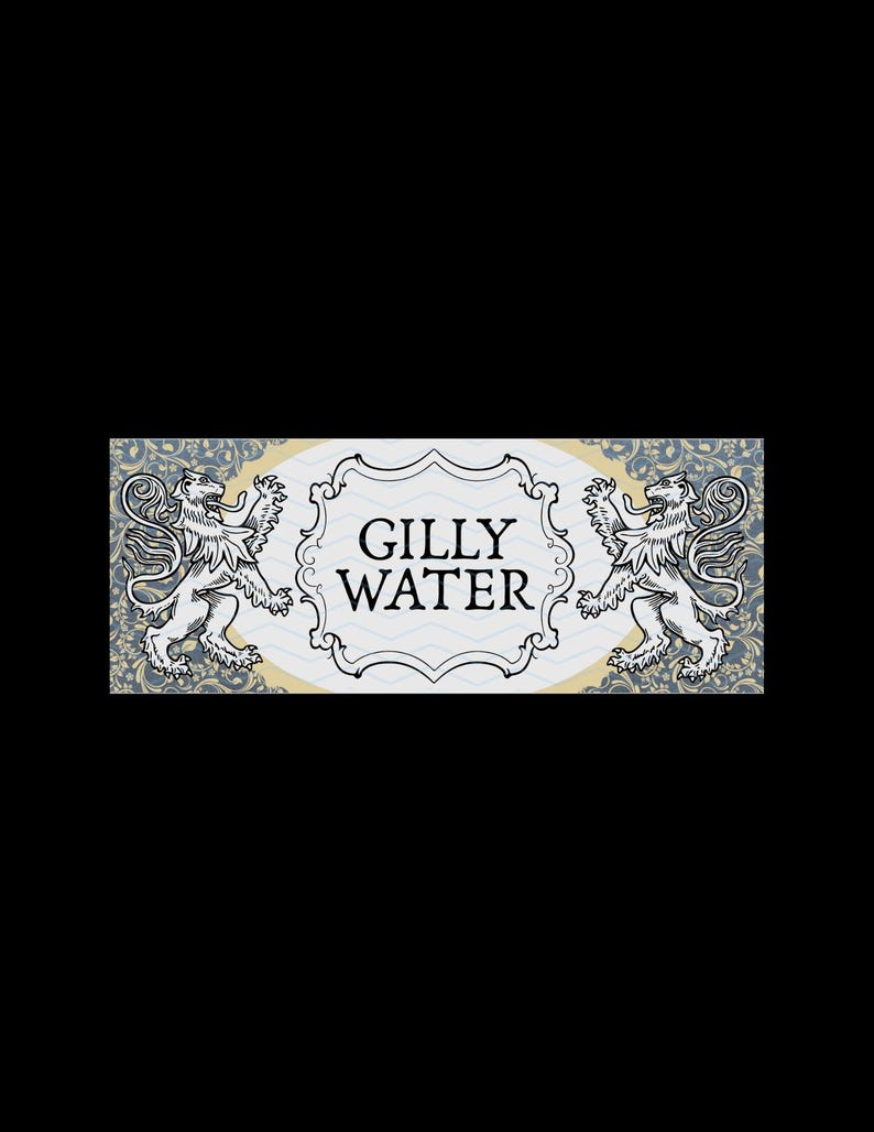 Printable Magic Water Bottle Labels, Gilly Water Label, Wizard Party ...