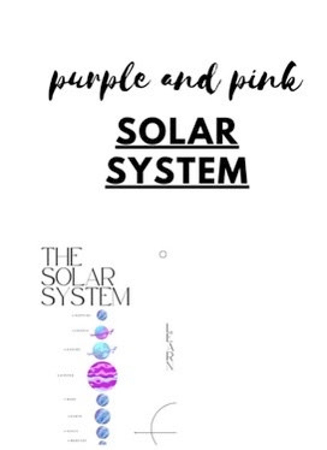 Purple Solar System - Etsy