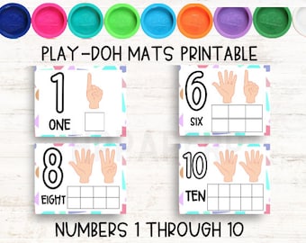 Play-doh Mats Printable Digital Download - Etsy