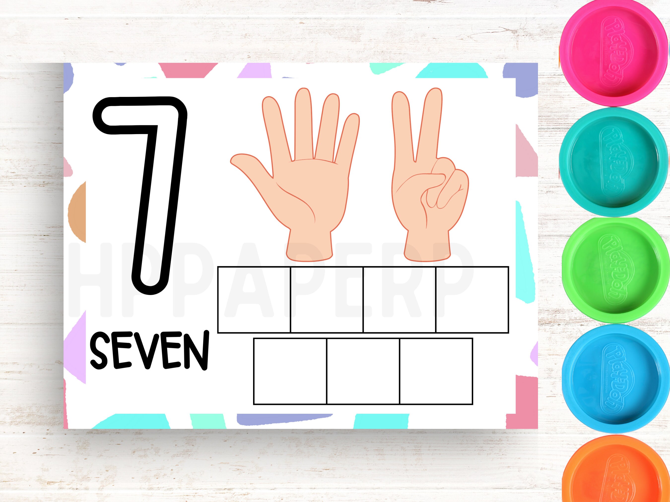 Play-doh Mats Printable Digital Download - Numbers/counting - Etsy