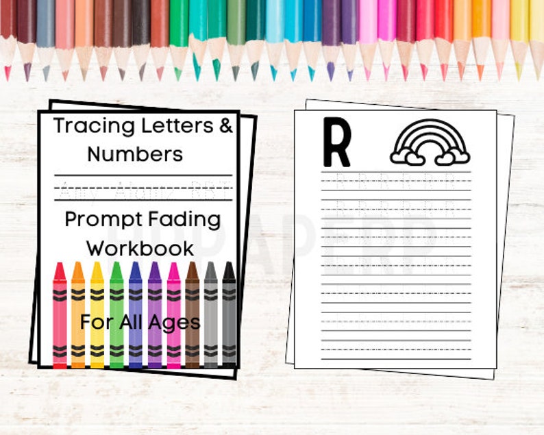 Tracing Letters & Numbers Printable Prompt Fading - Etsy Tracing Letters & Numbers Printable Prompt Fading - Etsy