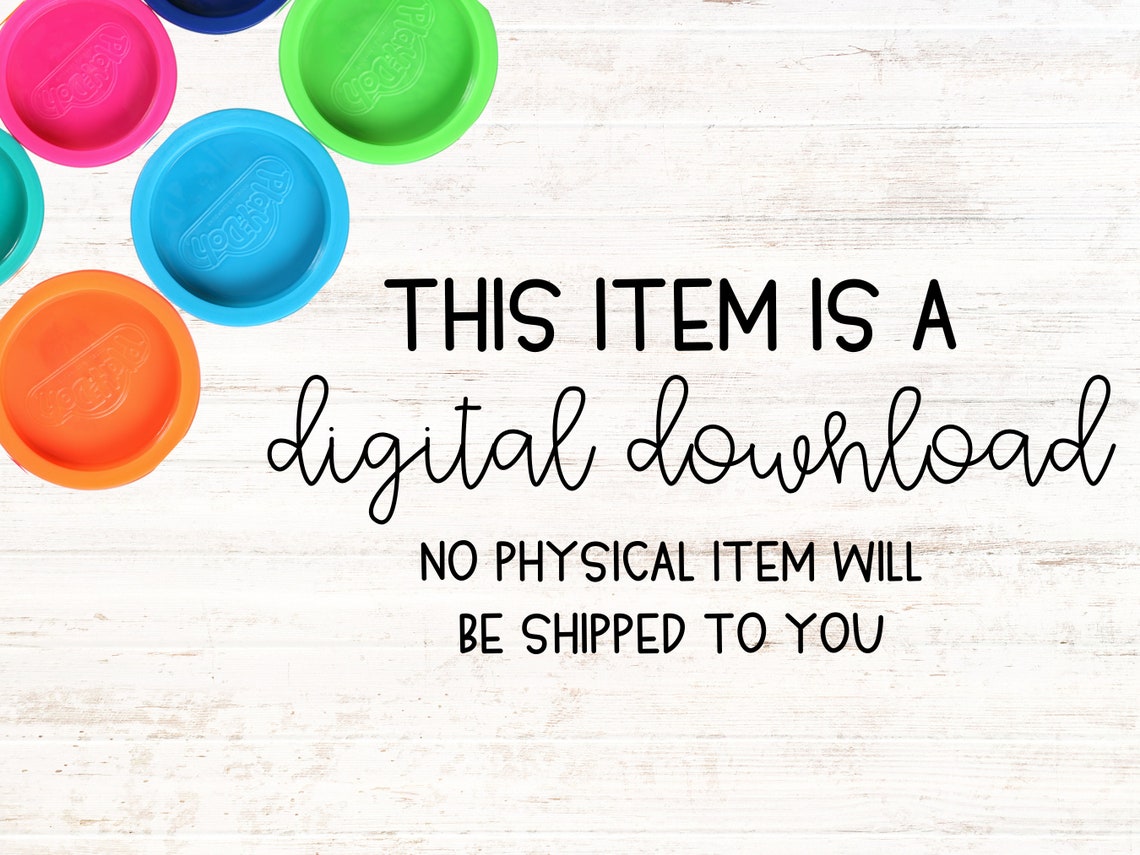 Play-doh Mats Printable Digital Download - Etsy