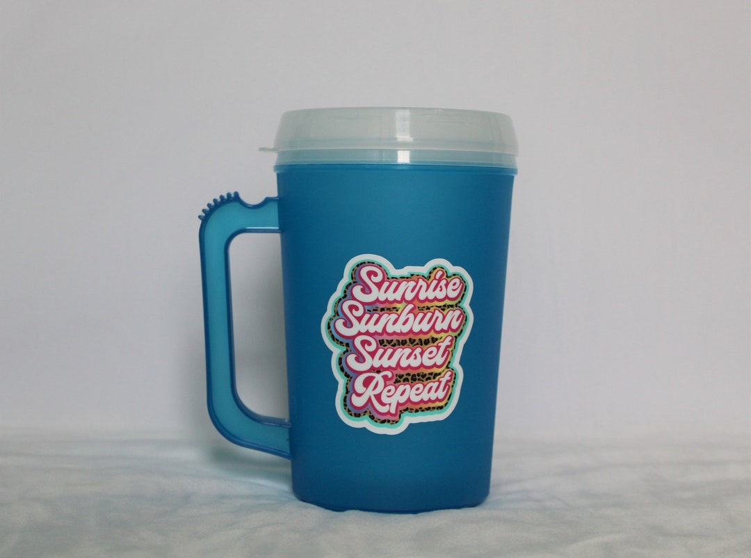 Sunrise, Sunburn, Sun Set Beach Mug 22oz. - Etsy