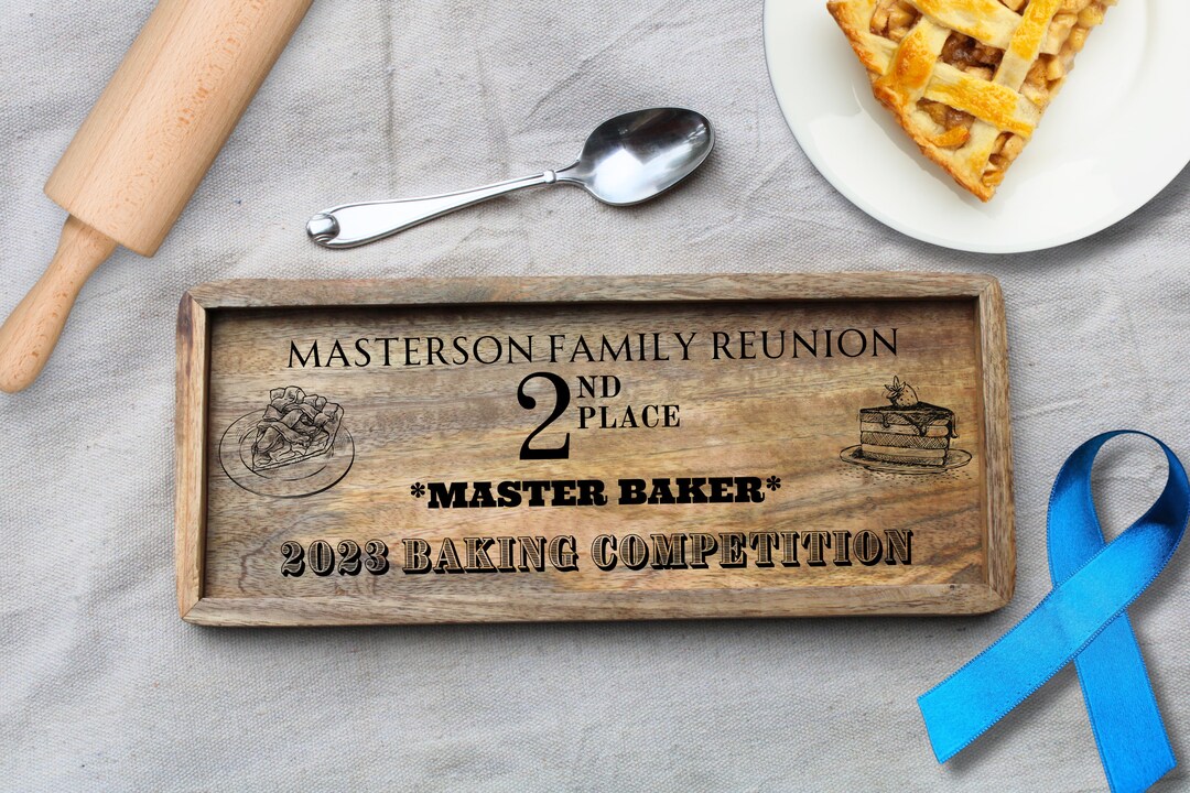 Personalized Serving Board Award, Baking Cook off Prizes, Engraved ...