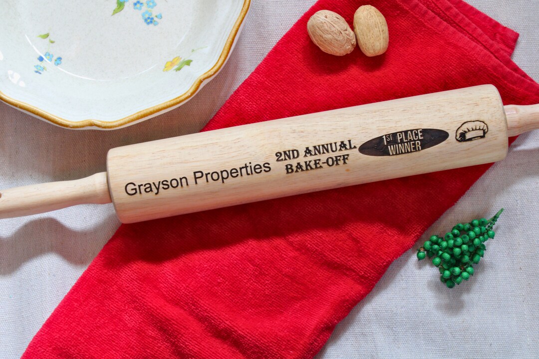 Baking Competition Award Prize, Personalized Rolling Pin, Trophy Award ...