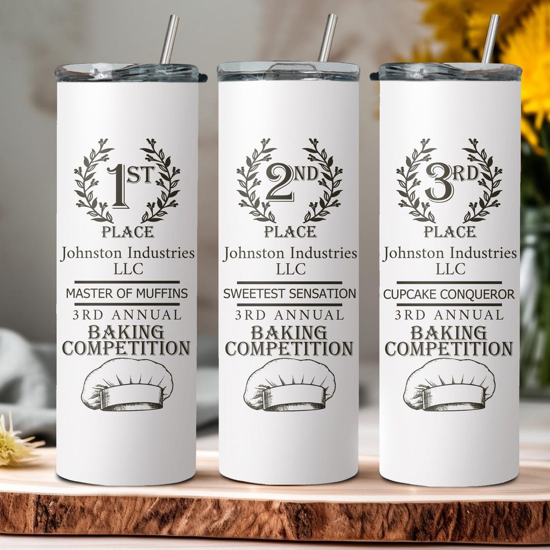 Baking Contest Award Tumblers, Personalized Gifts for Bakers, Baking ...