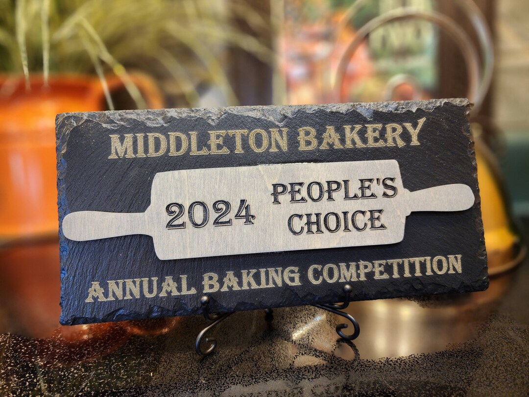 Baking Gift Award Plaque, Baking Competition Trophy, Bakers Award ...